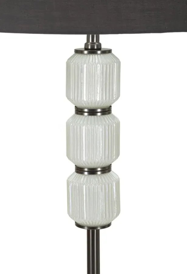 Stojací lampa Bright 164 cm šedá/bílá