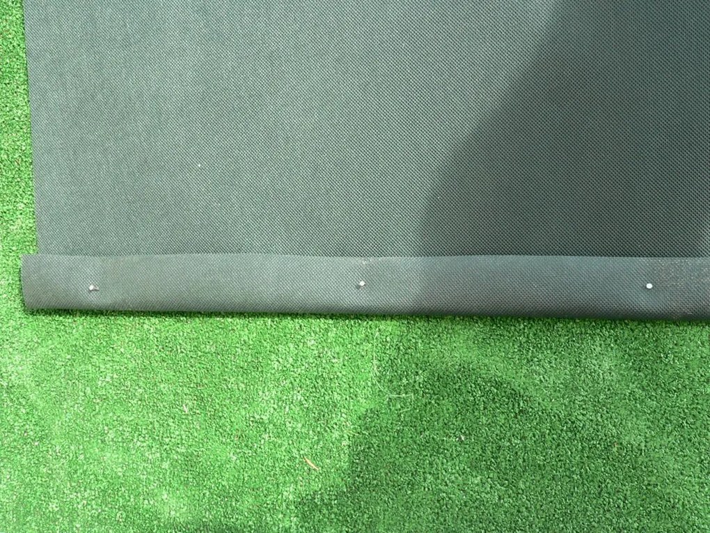 Balkonová zástěna - šedá netkaná textilie, 0,8x3m