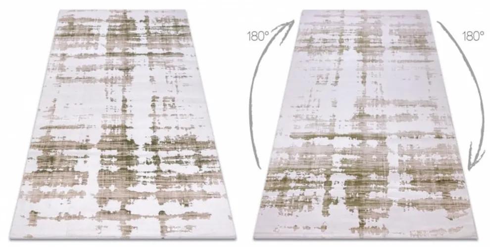 Luxusní kusový koberec akryl Nora krémově zelený 120x180cm