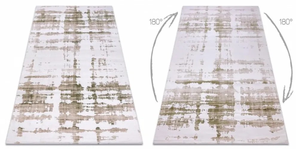 Luxusní kusový koberec akryl Nora krémově zelený 200x300cm