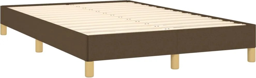 Box spring postel s matrací tmavě hnědá 120x190 cm textil 3269803