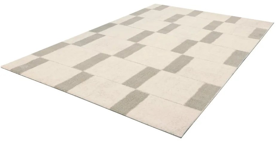 Béžový vlněný koberec 160x240 cm Agnus Pavement – Agnella