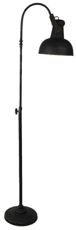Černá kovová stojací lampa Frisian – 59x27x189 cm