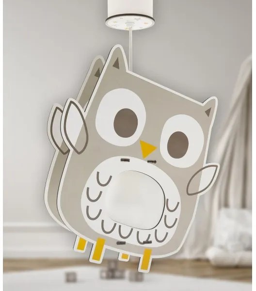 Dalber 63397 - Dětský lustr OWL 1xE27/15W/230V