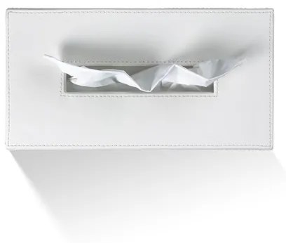 Decor Walther Box na papírové kapesníky z umělé kůže BROWNIE KB 40 bílý