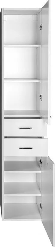 Aqualine Aqualine, ZOJA/KERAMIA FRESH skříňka vysoká 35x184x29cm, bílá, 51220