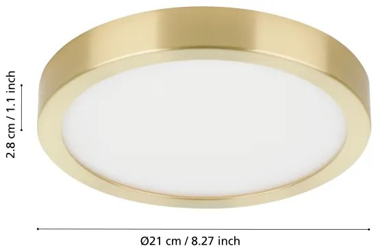Eglo 900181 - LED Stropní svítidlo FUEVA LED/17W/230V pr. 21 cm