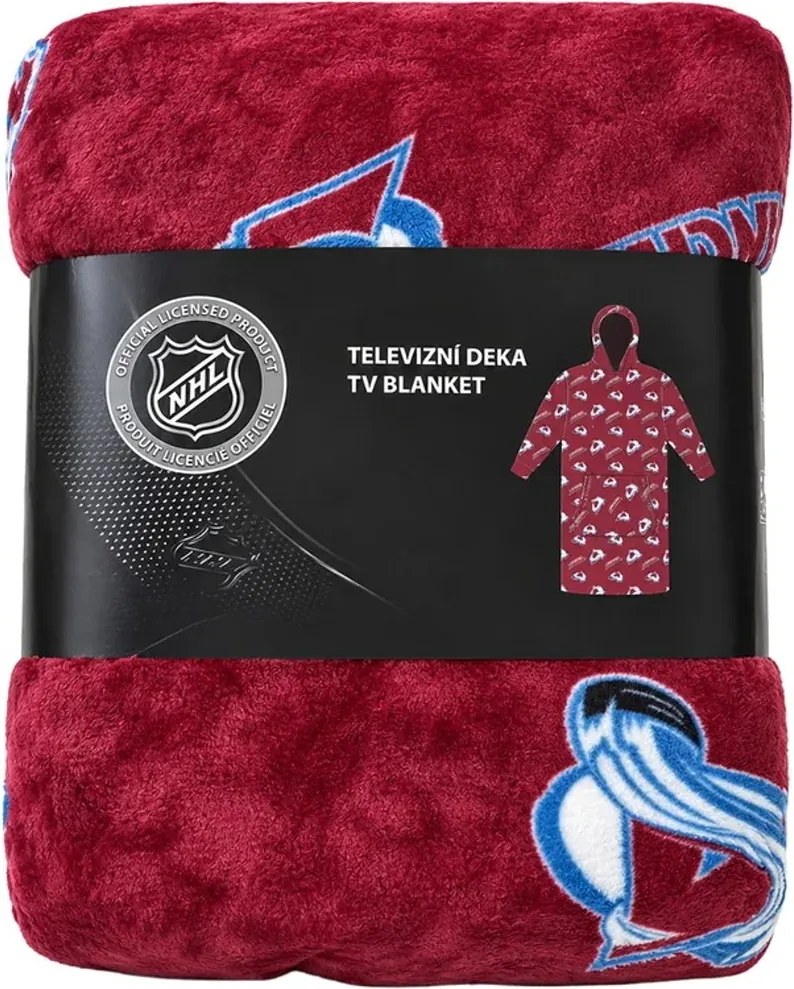 Mikinová televizní deka NHL Colorado Avalanche - vel. XL