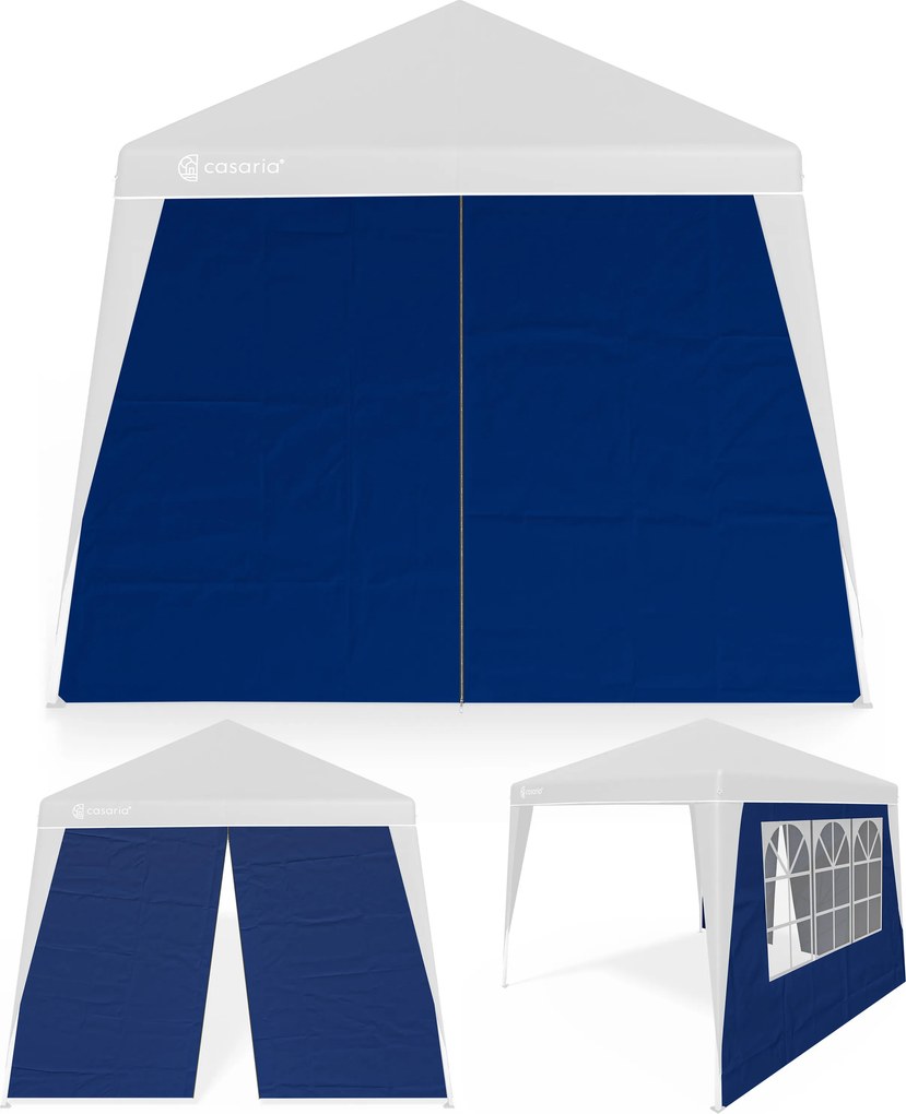 Boční stěna Skládací zahradní altán Capri sada 2 ks modrý 3x3m