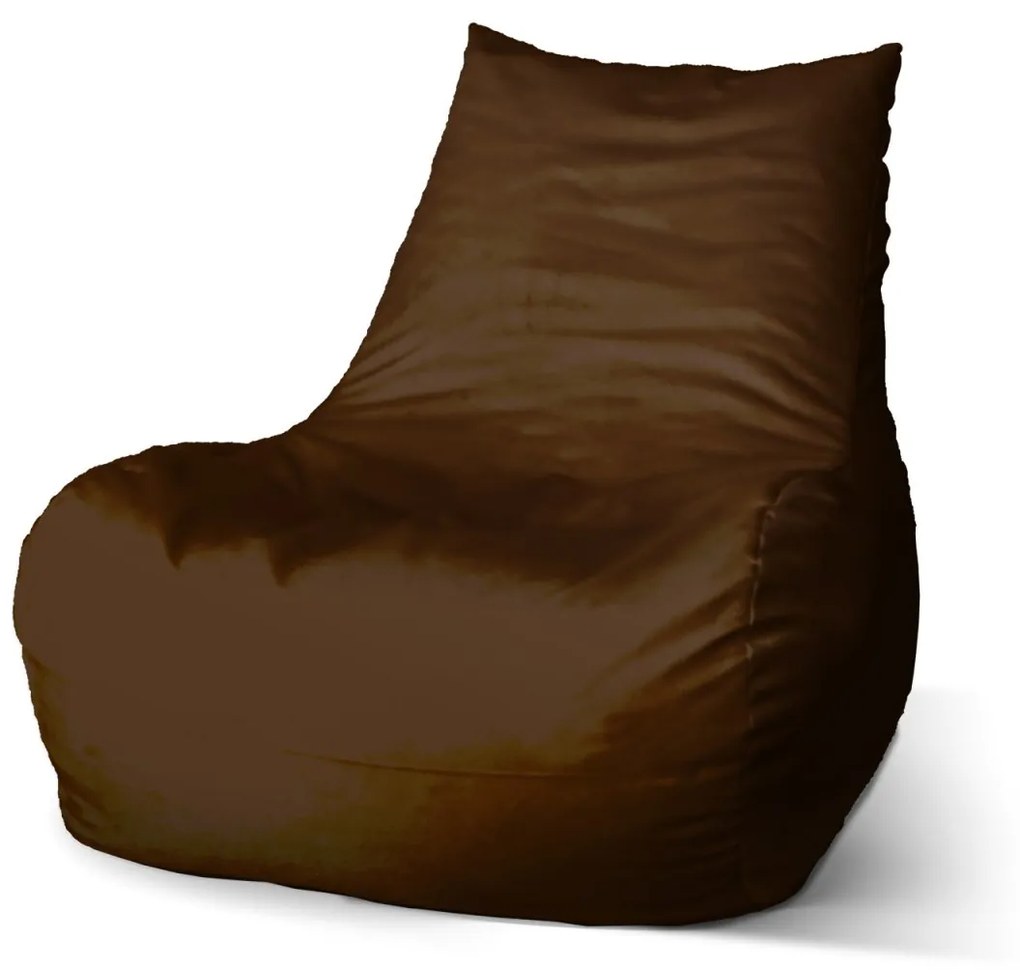 Sablio Sedací vak Bean Čokoládově hnědá - 60 x 70 x 70 cm
