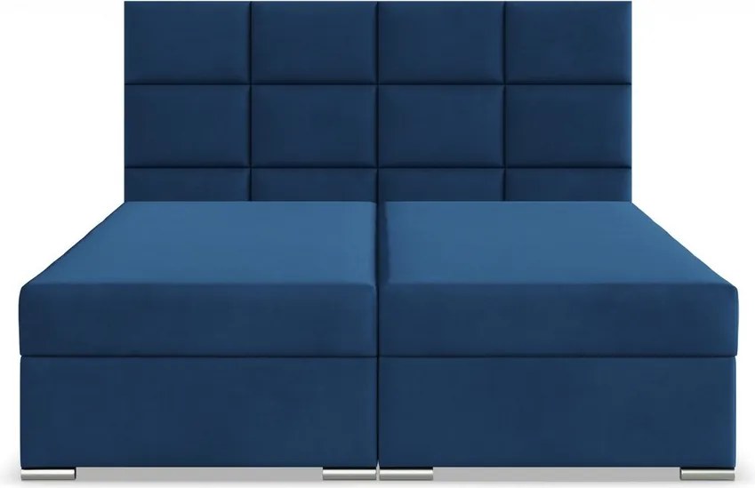 AGroup Kontinentální čalouněná postel CALVI (160 x 200 cm) Barva látky Trinity: Krémová (Trinity 2302)