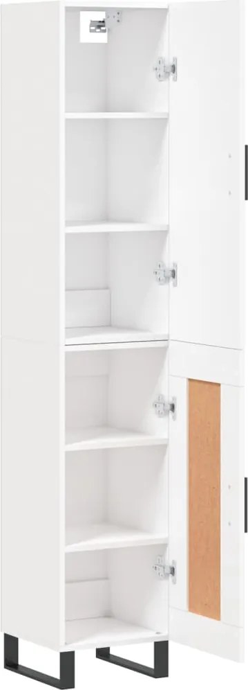 Skříň highboard bílá 34,5 x 34 x 180 cm kompozitní dřevo 3199129