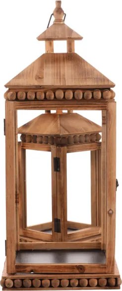 Set dvou dřevěných luceren hnědý DA211 BR (2 ks)
