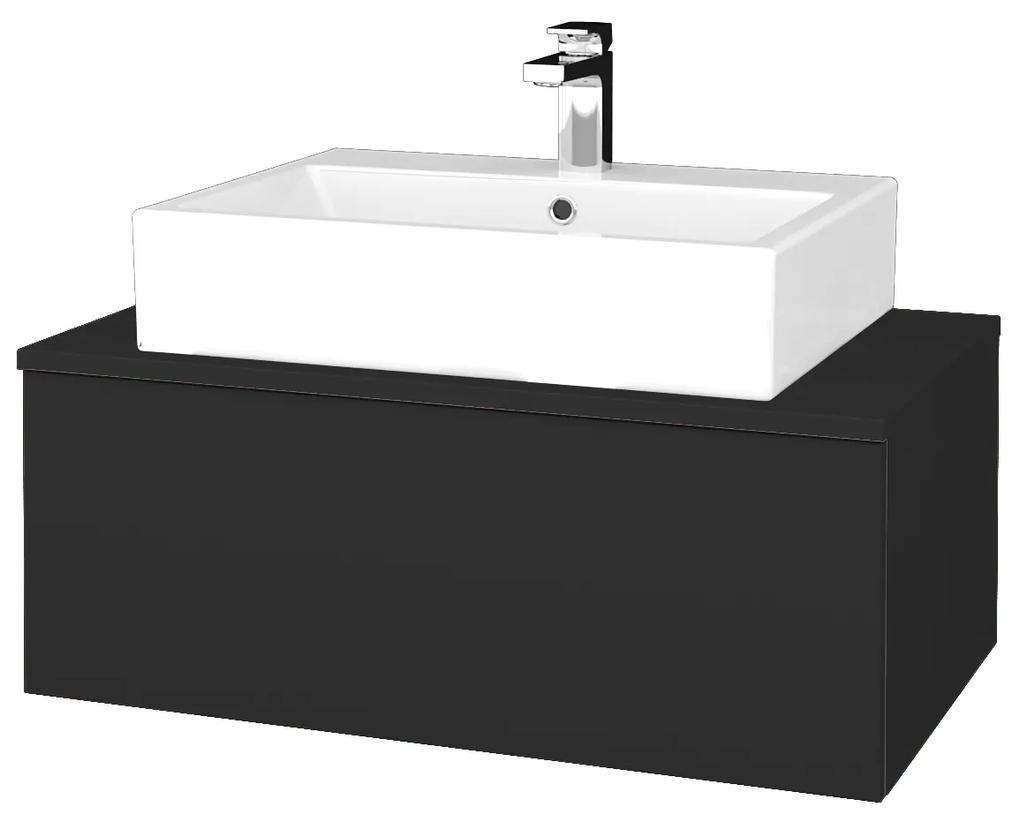 Dřevojas Koupelnová skříňka MODULE SZZ1 80 Varianta: N01 Bílá lesk / N03 Graphite