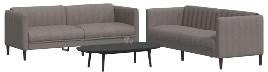 2dílná sedací souprava taupe textil 3209243