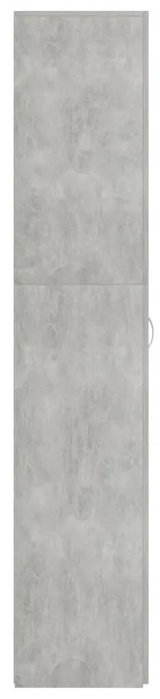 Botník betonově šedý 80 x 35,5 x 180 cm dřevotříska - Default Title