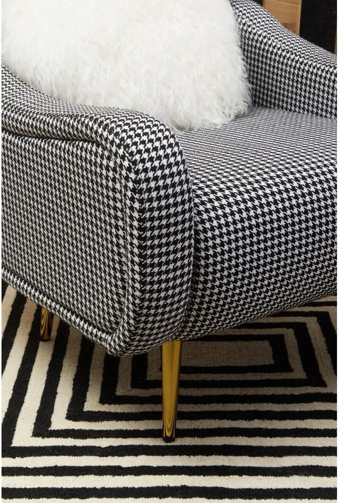 Černobílé křeslo Holli – Premier Housewares