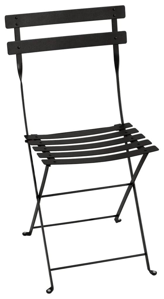 OnaDnes -20% Černá kovová skládací židle Fermob Bistro