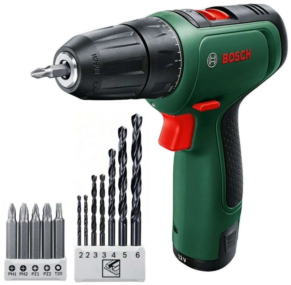 Bosch Nářadí - 12V AKU vrtací šroubovák, 2x aku 1,5 Ah, nabíječka 06039D3007