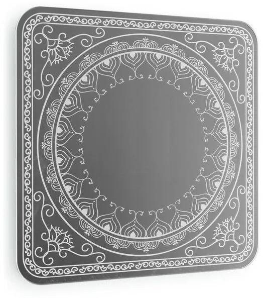 Calligaris Zrcadlo Damasco Rozměr: 60 x 1,8 x 60 cm, Materiál: Matná šedá