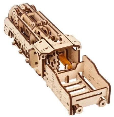 Ugears 3D dřevěné mechanické puzzle MINI Lokomotiva