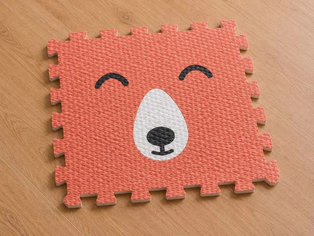Pěnová puzzle podložka do dětského pokoje LIŠKA Zvolte barvu: Oranžová