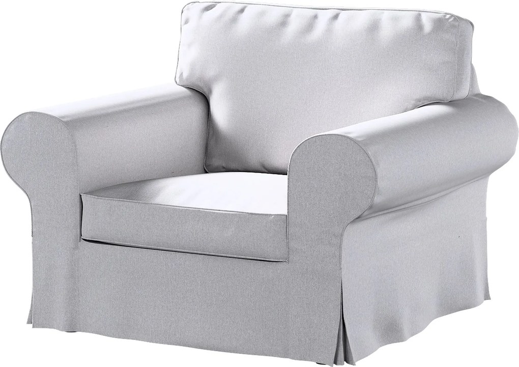Potah na křeslo IKEA Ektorp barva šedá látka pletený vzor