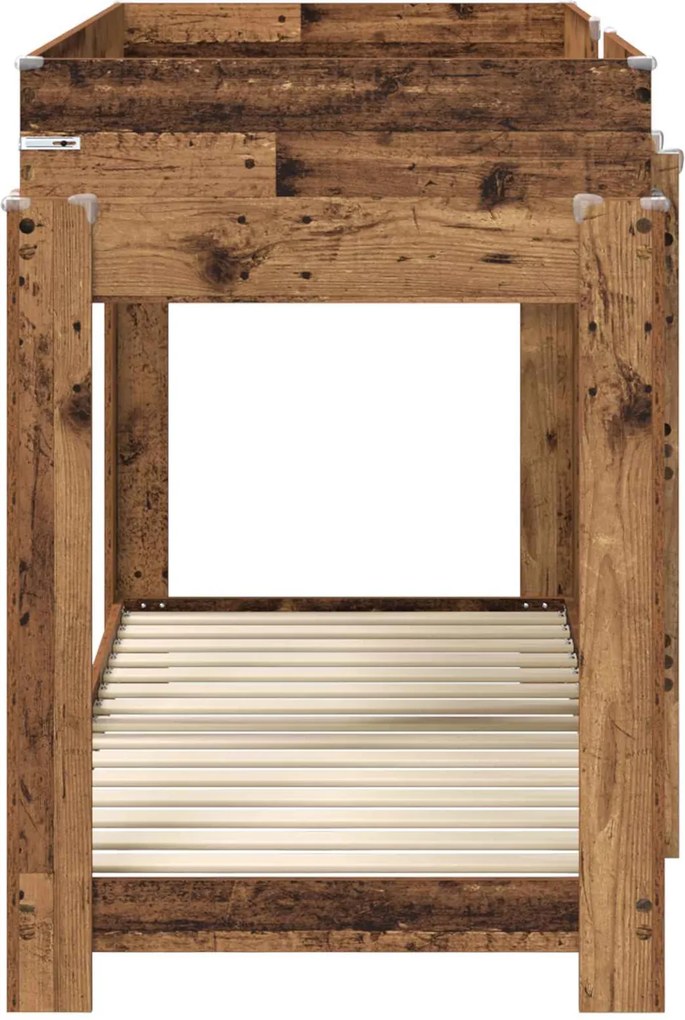 Patrová postel pro děti Staré dřevo 75 x 190 cm 3410545