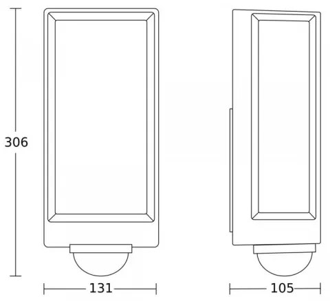 Steinel 085261 - LED Venkovní nástěnné svítidlo se senzorem L42SC LED/13W/230V