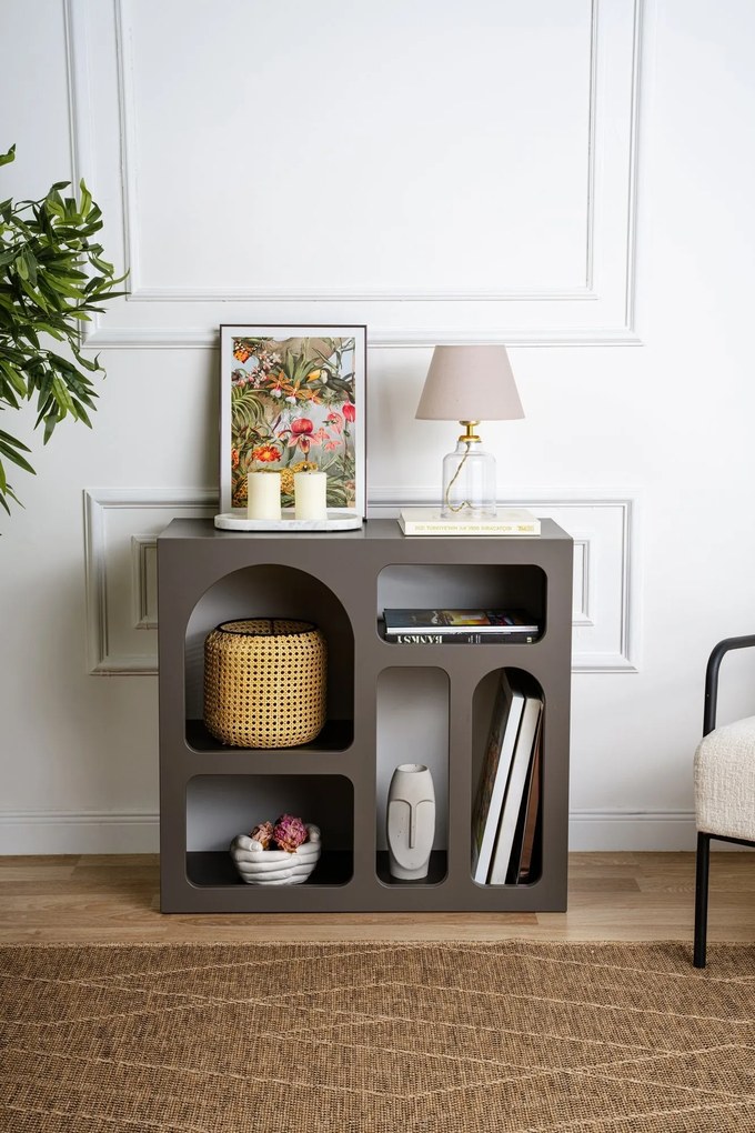 Kalune design Konzolový stolek LESA antracitový