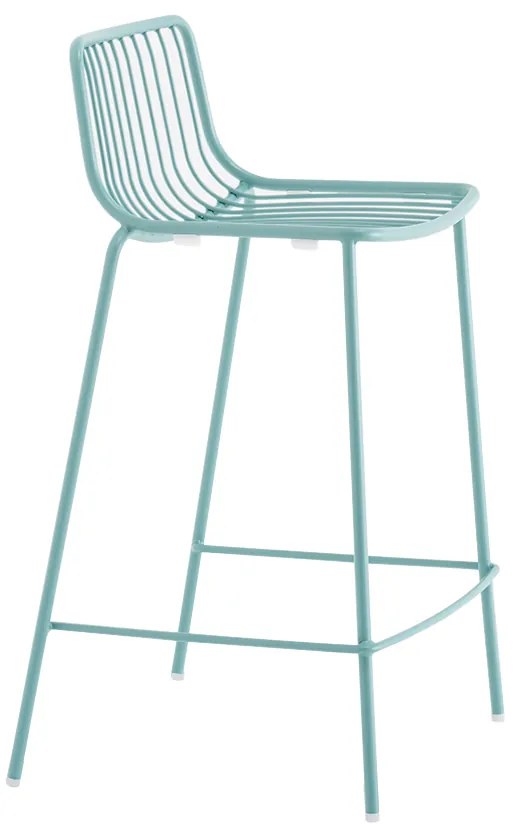 OnaDnes -20% Pedrali Tyrkysová kovová barová židle Nolita 3657 65 cm