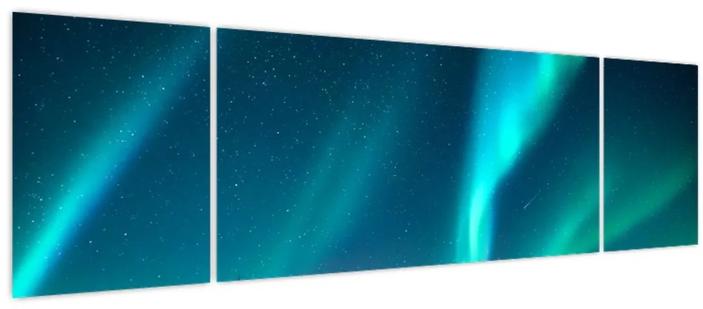 Obraz - Polarní záře (170x50 cm)