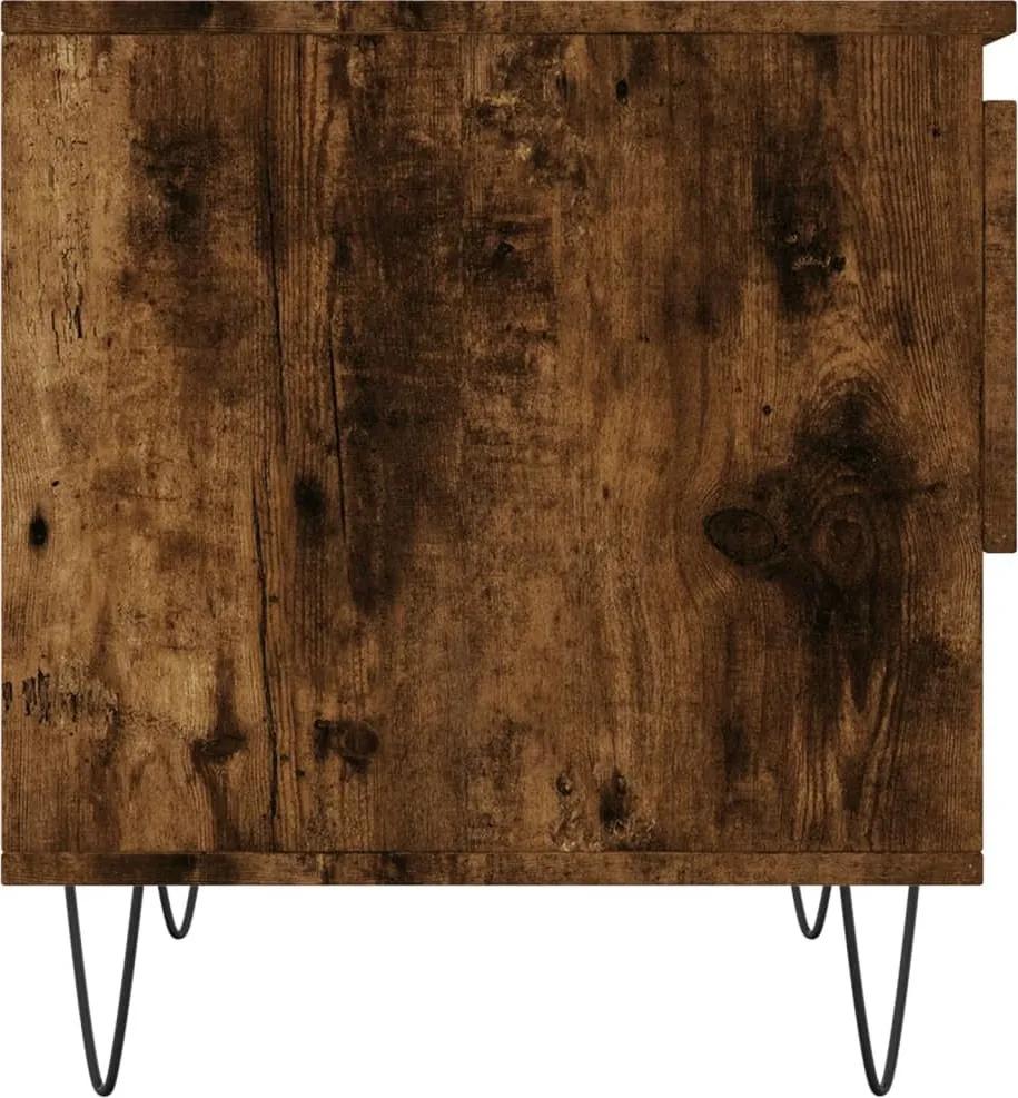 vidaXL Konferenční stolek 50 x 46 x 50 cm kompozitní dřevo [830918] Barva: kouřový dub