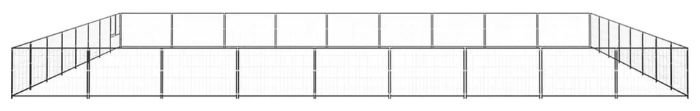 vidaXL Psí kotec 72 m² ocel [3082188] Barva: Černá