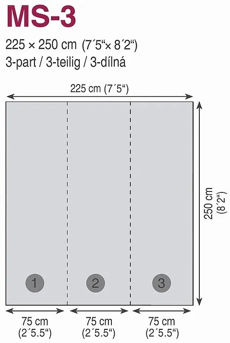 DIMEX | Vliesová fototapeta na zeď 3D kostky MS-3-0286 | 225 x 250 cm | bílá, šedá, zelená, červená