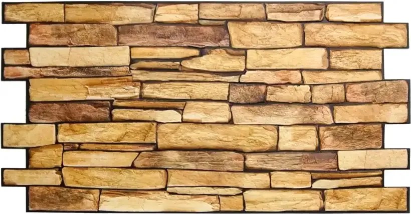 GRACE Obkladový 3D PVC panel 98 x 50 cm - Sandstone Slate břidlice