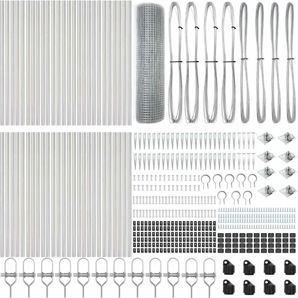 Svařované drátěné ploty s hroty 100 x 0,4 m Pozinkovaná ocel 3352014