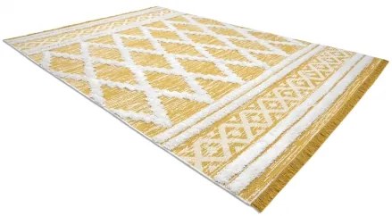 koberec ECO SISAL BOHO MOROC Diamanty 22297 střapce dvě úrovně rou velikost 136x190 cm | krásné koberce cz