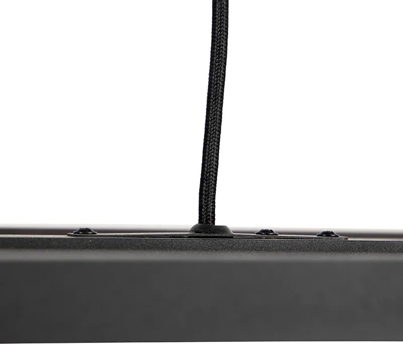 Chytré závěsné svítidlo černé 4-světlo vč. Wifi G95 - Big Cage