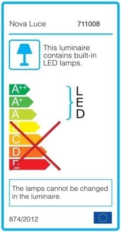 Nástěnné LED svítidlo NOVA LUCE ANZIO 6W 3000K 711008