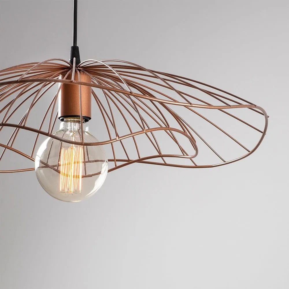 Závěsné svítidlo v měděné barvě ø 50 cm Tel – Opviq lights