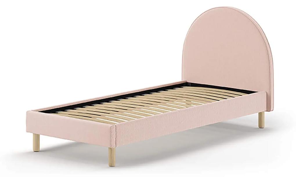 Dětská postel loony 90 x 200 cm růžová MUZZA