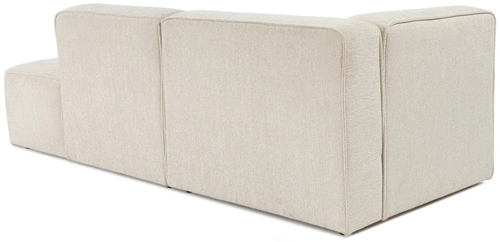 Hanah Home Dvoumístná krémová pohovka MORE M pravá 210 cm