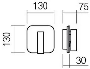 Redo 01-1492 - LED Nástěnné svítidlo QUDA LED/6W/230V + LED/3W CRI 90 černá