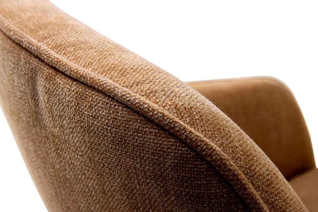 Designová otočná židle Ralayna skořicová