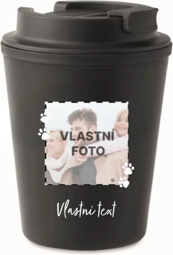 Personalizovaný cestovní termohrnek s fotkou mazlíčka a textem