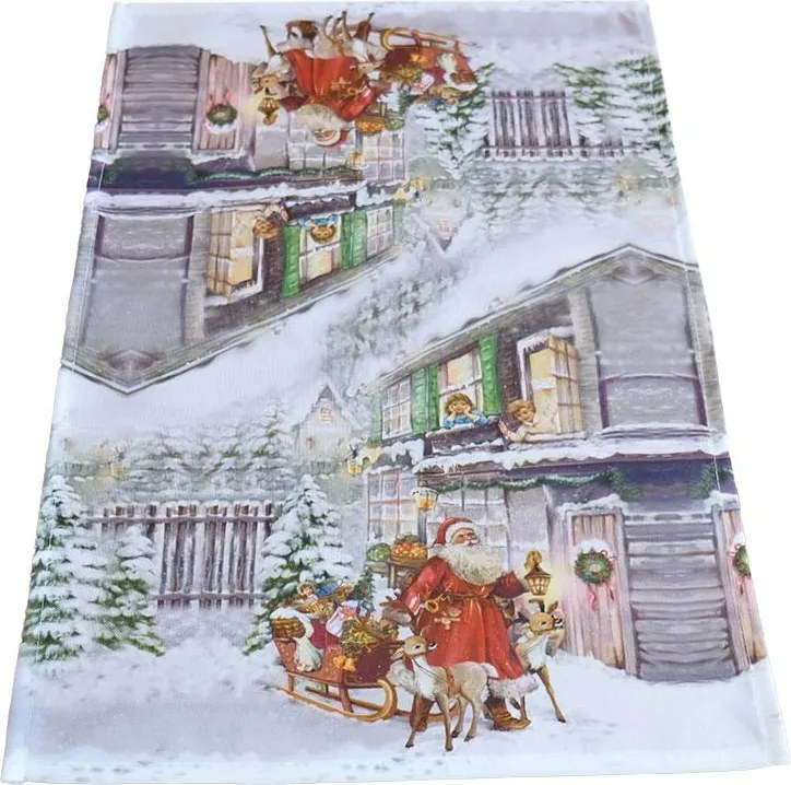 Ubrus Vánoční vesnička 35 × 50 cm