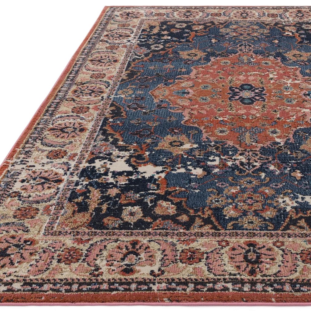 Modrý koberec Cure Blue Retro Rozměry: 155x230 cm