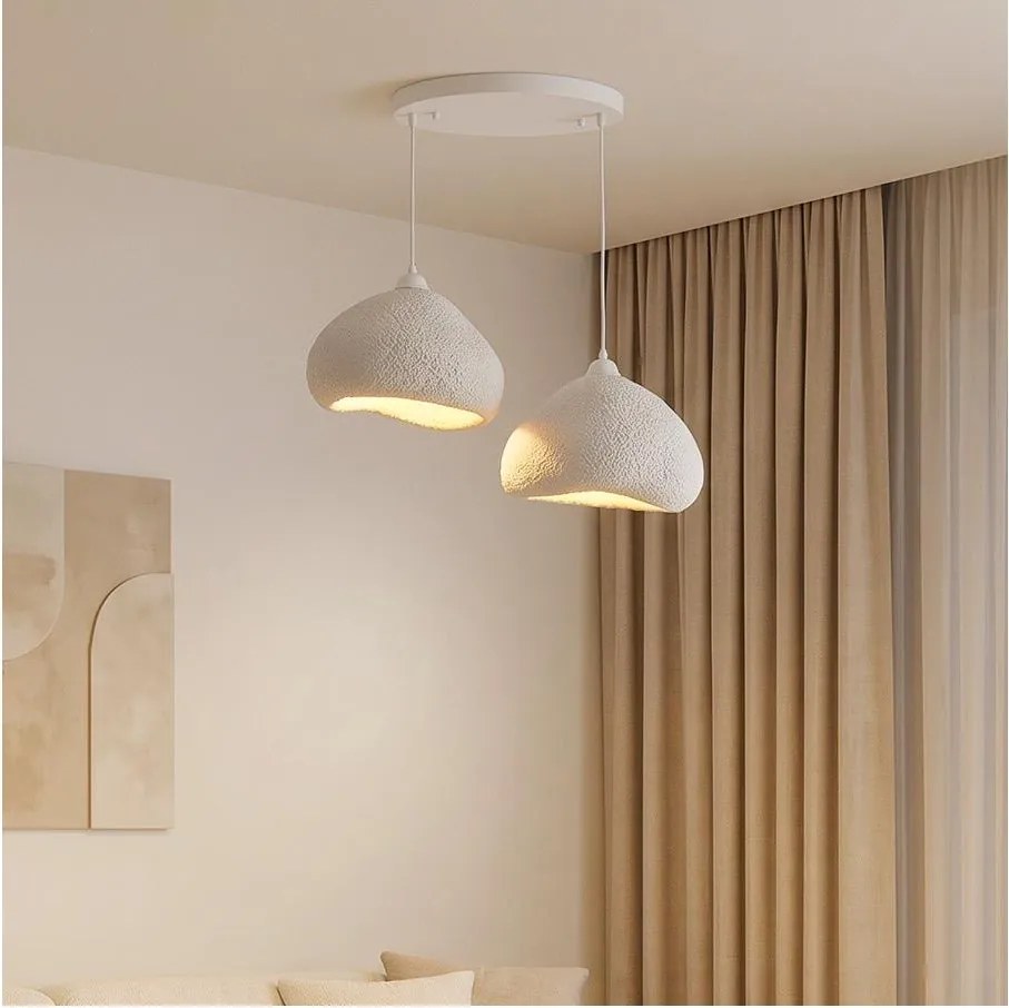 Brilagi - Lustr na lanku WABI SABI 2xE27/40W/230V pr. 45 cm bílá