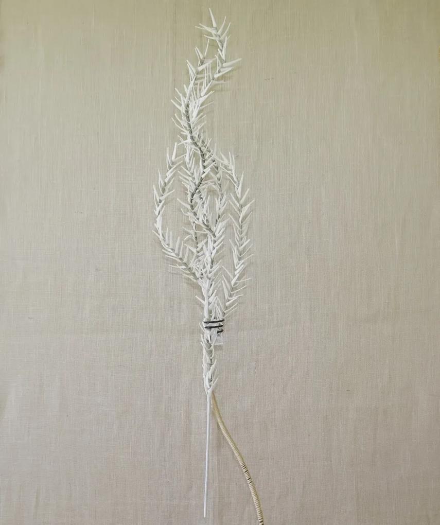 Větvička bílá sypaná sněhovou vločkou 120cm